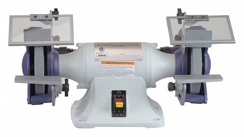 Dayton Bench Grinder For Max. Wheel Dia. 6 in Grinding Wheel Grit 36 60 38UK59 SustainableSupply