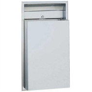 Commercial Bathroom Trash Cans & Waste Receptacles - Recessed, Wall ...