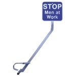 Railroad Blue Flag Signs | Safety Signs | SustainableSupply.com