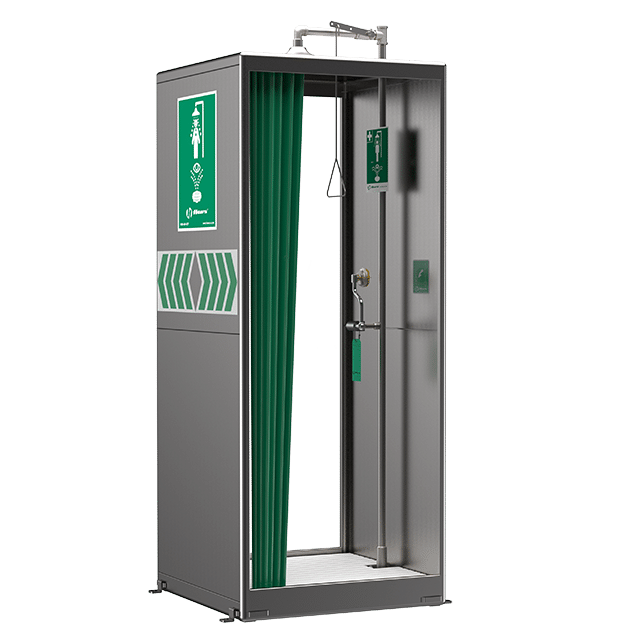 Haws 8605SS - AXION MSR Stainless Steel Booth Enclosed Shower and Eye ...