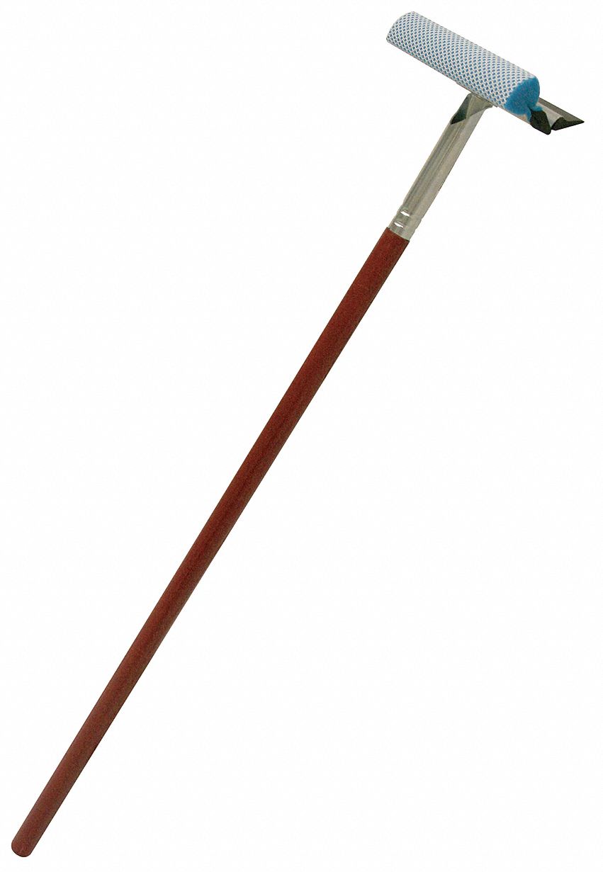 Mallory 8 inW Straight Rubber Window Squeegee With Handle, Red - 24 ...