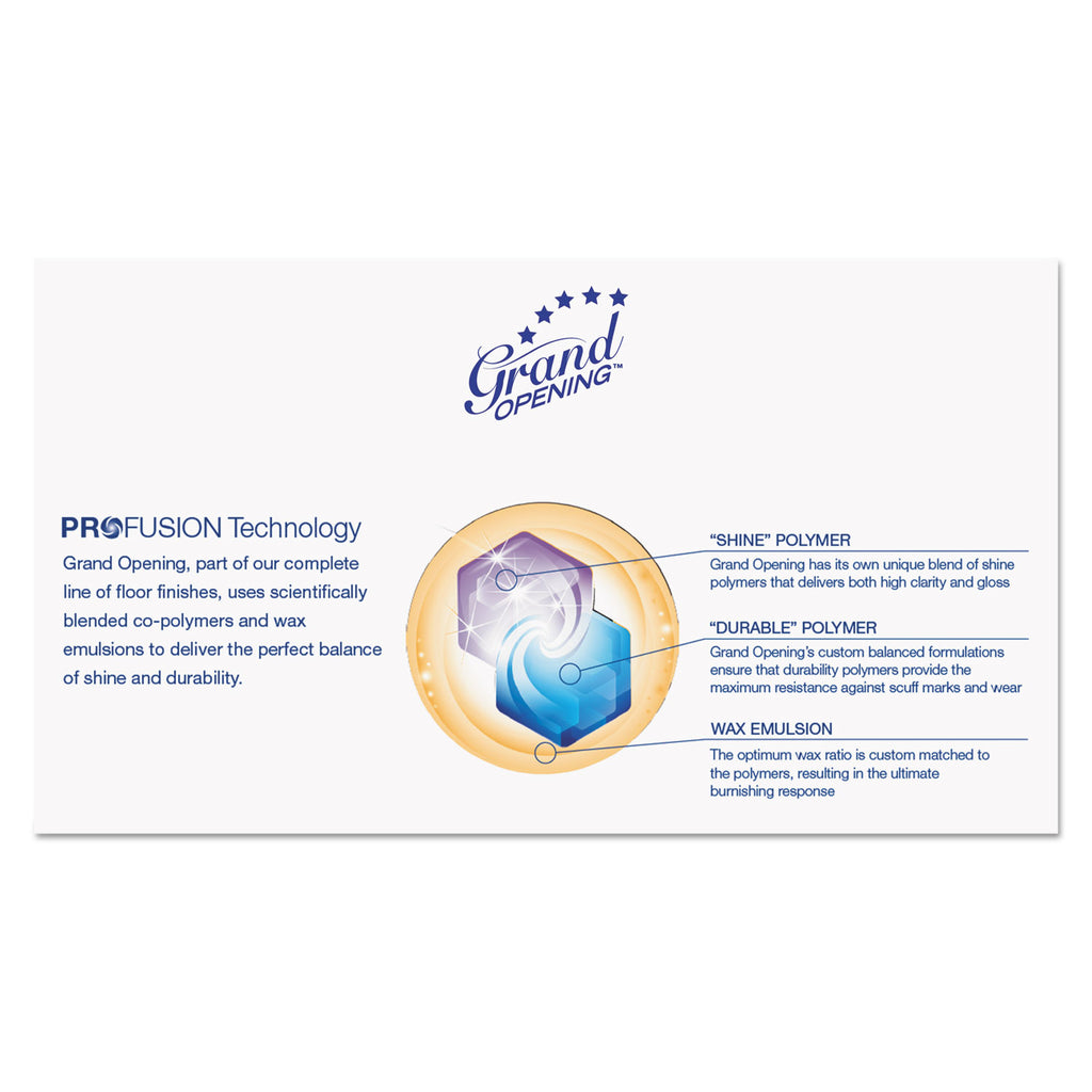Pro Line #17 Grand Opening Ultra High Speed Floor Finish, 5 Gallon Bag ...