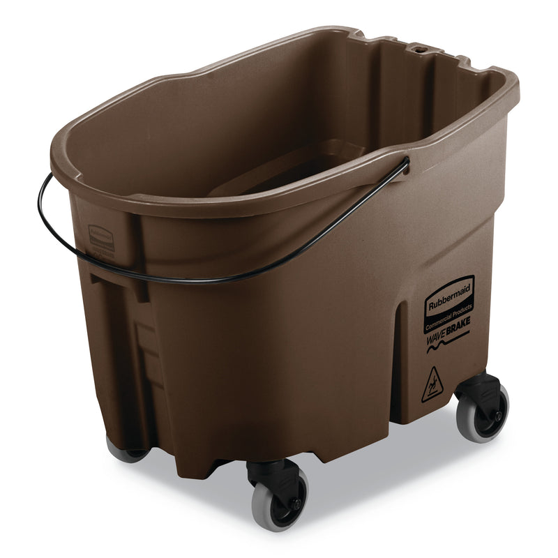 Rubbermaid Wavebrake 2.0 Bucket, 35 Qt, Plastic, Brown - RCPFG757088BRN ...