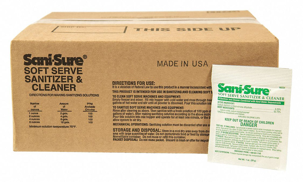 Diversey Food Grade Sanitizer, 1 oz. Cleaner Container Size, Packet ...