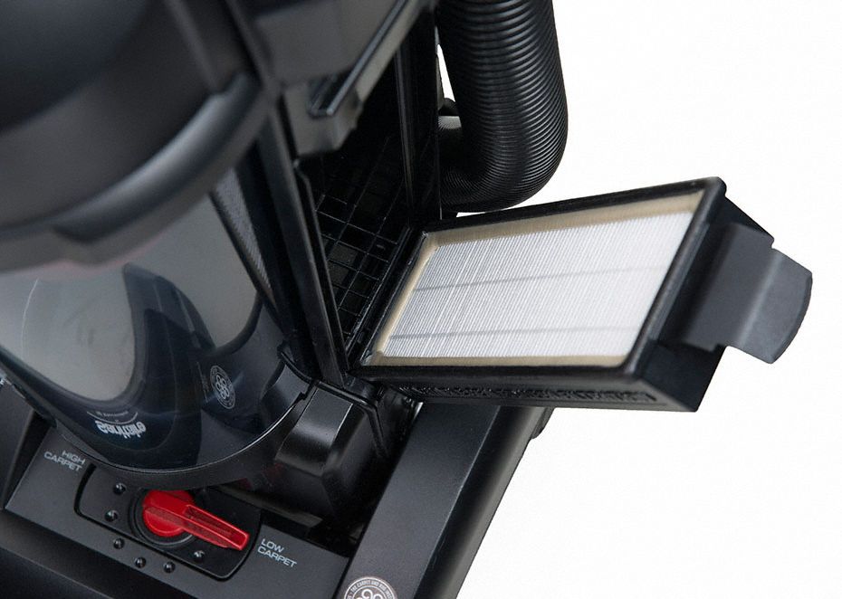 Sanitaire Upright Vacuum, Bagless, 15 in Cleaning Path Width, 135 cfm ...