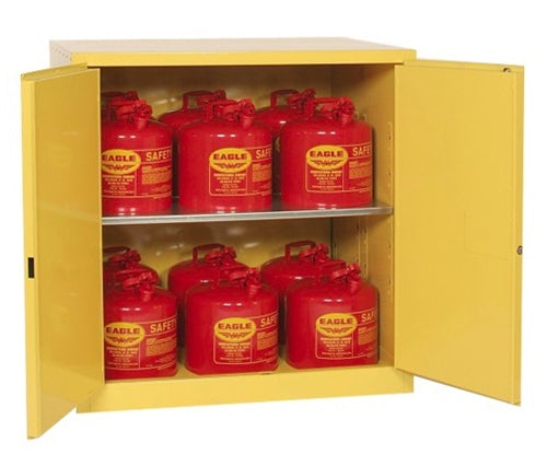 Eagle 60 Gal. Flammable Liquid Workbench Safety Storage Cabinet w ...