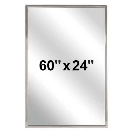 Bradley 780-060240 Commercial Restroom Mirror, Angle Frame, 60x24 ...