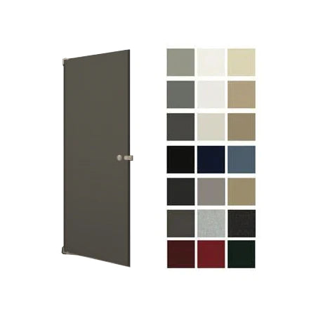 Hadrian Toilet Partition Door, Powder Coated Metal, 24" x 58", Includes ...