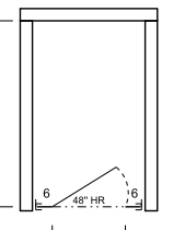 Scranton 18" X 48" Solid Plastic Wall-Hung Urinal Screen SCRT-SP-US-01 ...