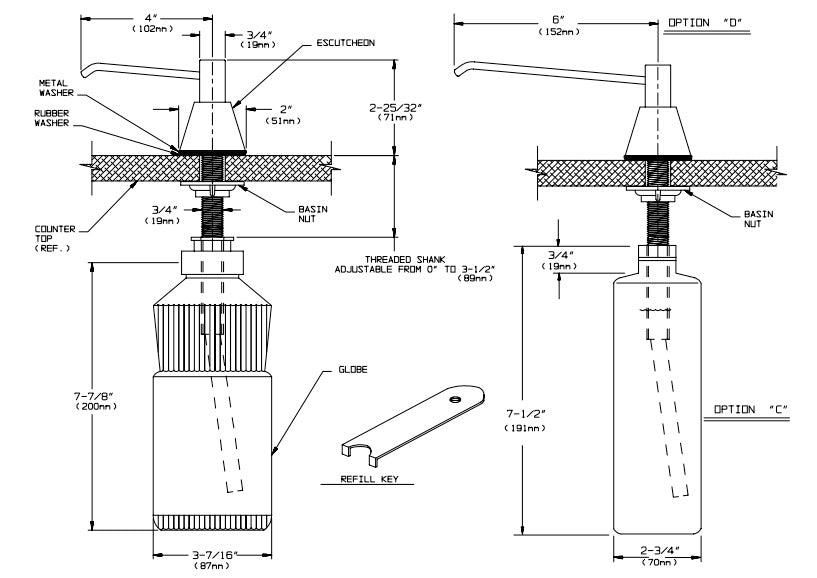 ASI 0332 Lavatory Mounted All Purpose Soap Dispenser | American ...