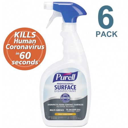Purell Professional Surface Disinfectant, Fresh Citrus, 32 oz. Bottle,